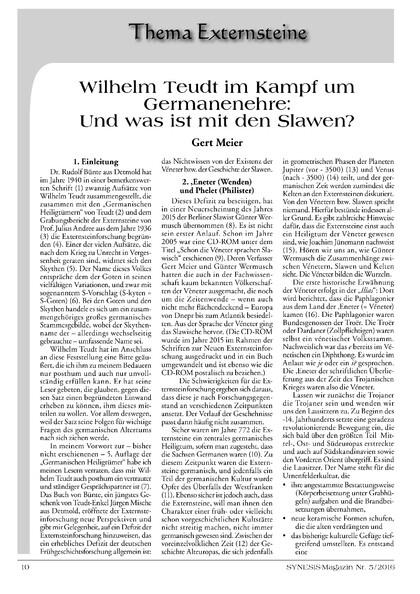 Wilhelm Teudt im Kampf um Germanenehre: Und was ist mit den Slawen ...
